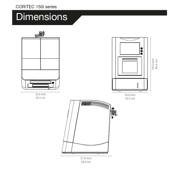 CORiTEC 150i dry / 150i PRO, Ecodent | Екодент, Фрез апарати,